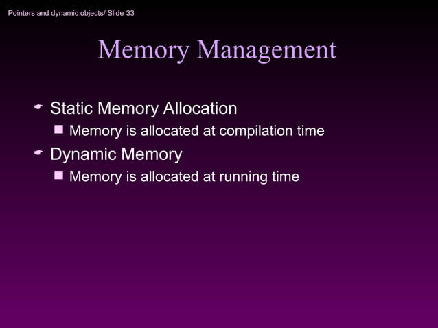 C/C++ Pointers explanationwith different examples | PPT