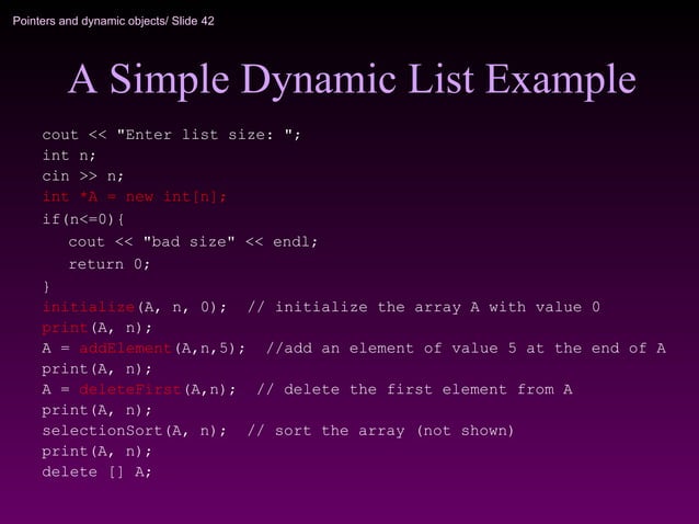 C/C++ Pointers explanationwith different examples | PPT