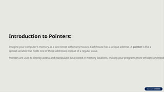 presentation slides of Pointers in c++ .pptx