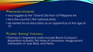 Philippine Contemporary Art - Pointers 1st Half Exam 2nd Quarter.pptx ...