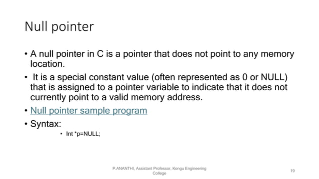 Pointers and Array, pointer and String.pptx Pointers and Array, pointer and String.pptx
