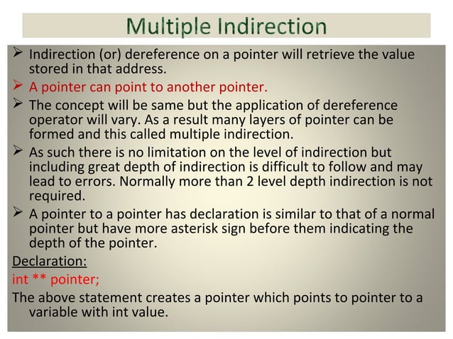 Pointers and arrays | PPT