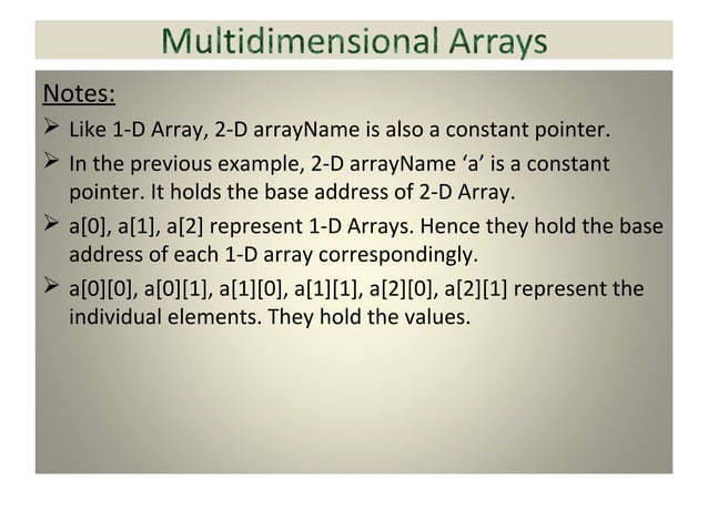Pointers and arrays | PPT