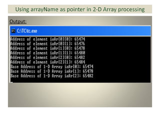 Pointers and arrays | PPT