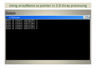 Pointers and arrays | PPT