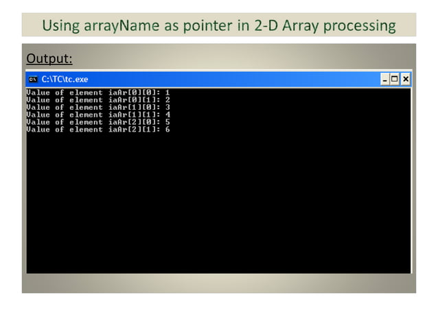 Pointers and arrays | PPT