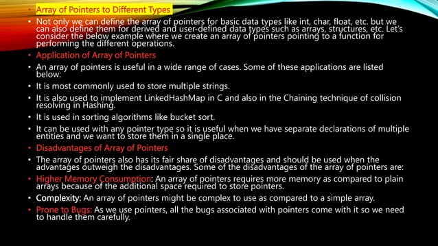 Pointers and single &multi dimentionalarrays.pptx