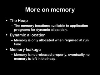 Pointers and memory | PPT