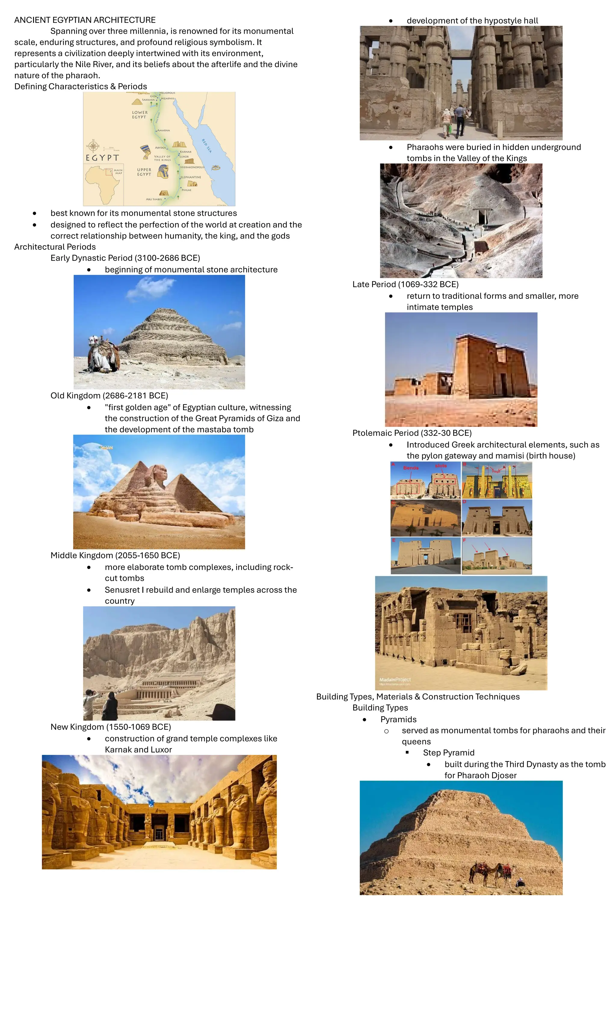 STUDY GUIDE for History Of Architecture 1 pointers | PDF