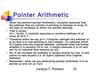 Pointers in c