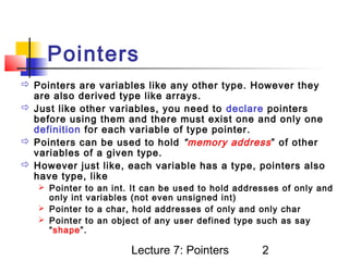 Pointers in c | PPT