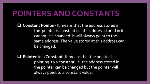 Pointers in c++ | PPTX | Programming Languages | Computing