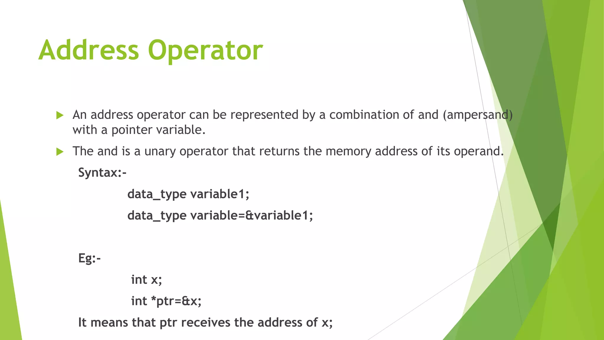 Pointers in c++ | PPTX