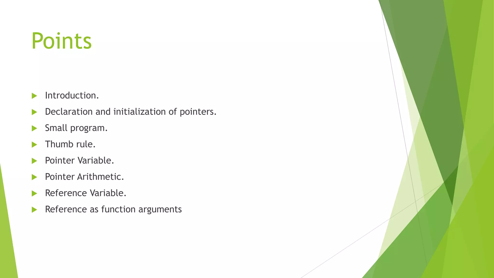 Pointers in c++ | PPTX