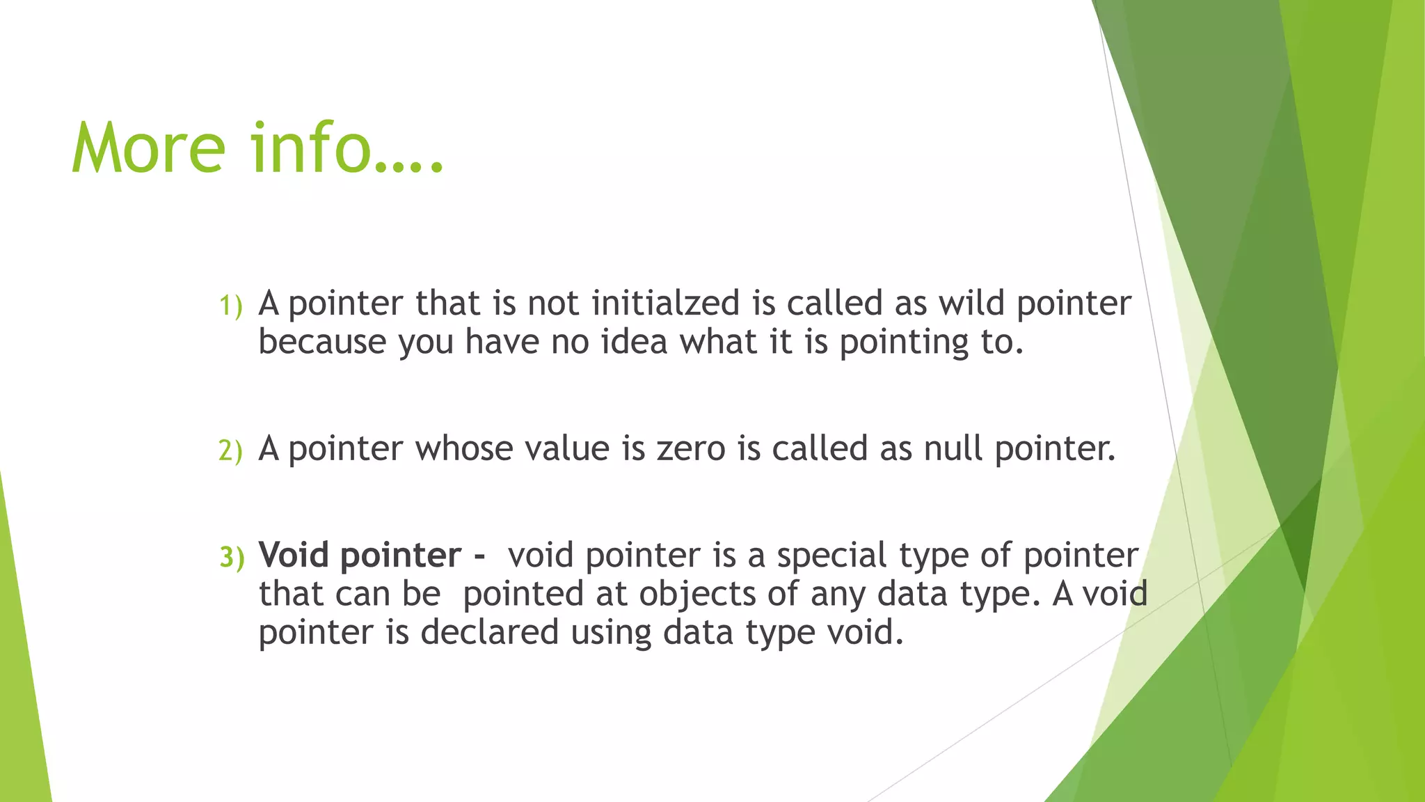 Pointers in c++ | PPTX
