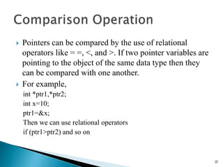 Pointers in c | PPTX