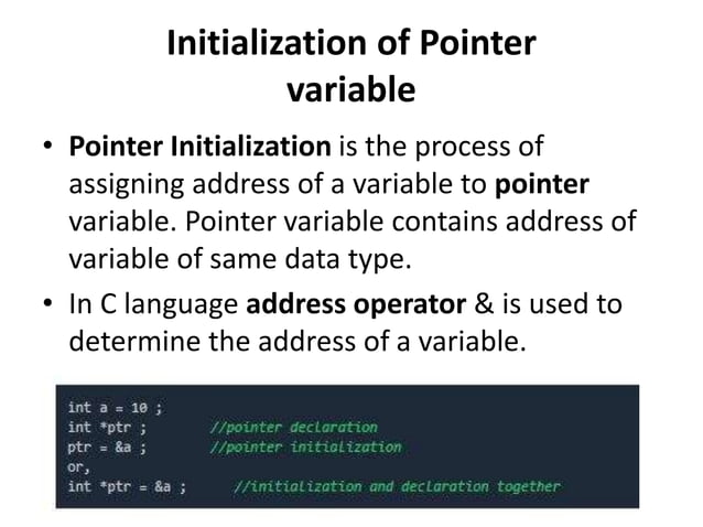 Pointers in c | PPT