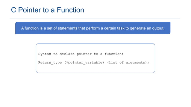 Pointers In C | PPTX