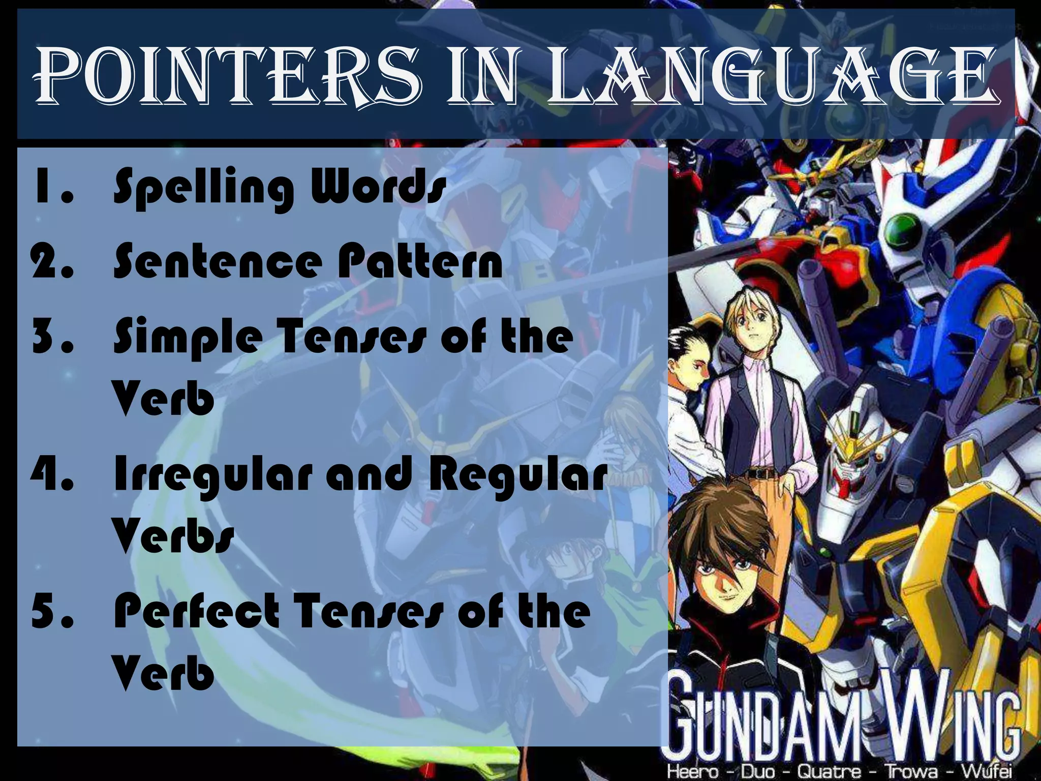 Pointers in Reading and Language | PPTX | Books and Literature