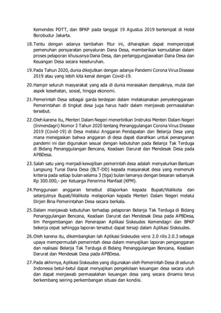 Pointer Siskeudes dan Sipades | Malming Desa #015 | DOCX