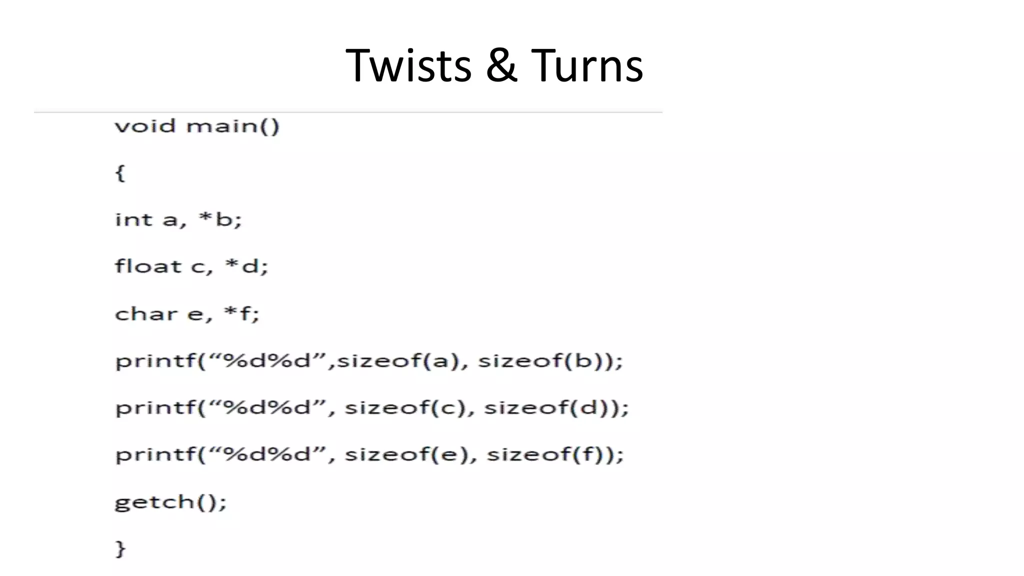 Pointers Lesson 3 Data Types And Pointer Arithmetics Ppt
