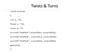 Pointers lesson 3 (data types and pointer arithmetics) | PPTX