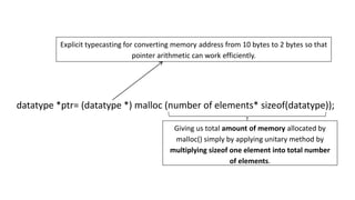 Pointers lesson 4 (malloc and its use) | PPT | Free Download