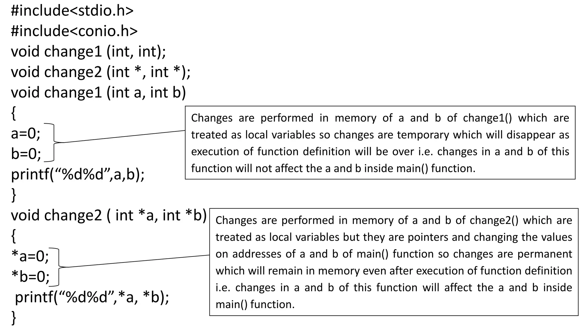 Pointers lesson 5 (double pointer, call by value, call_by_reference) | PPT