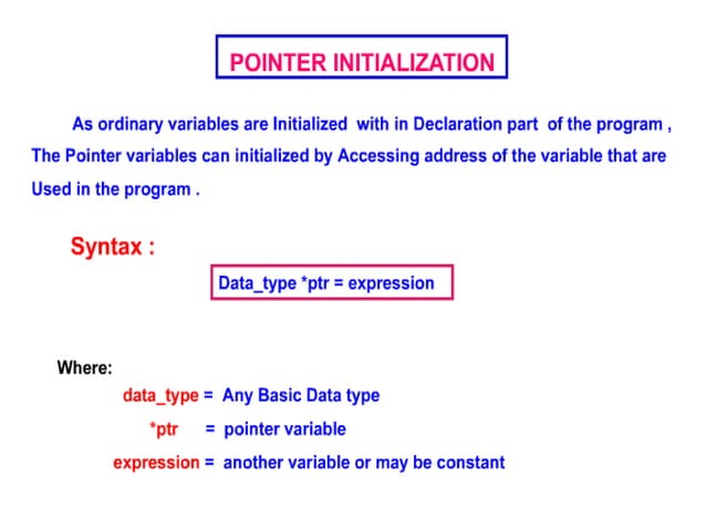 Pointers C programming | PPT | Programming Languages | Computing