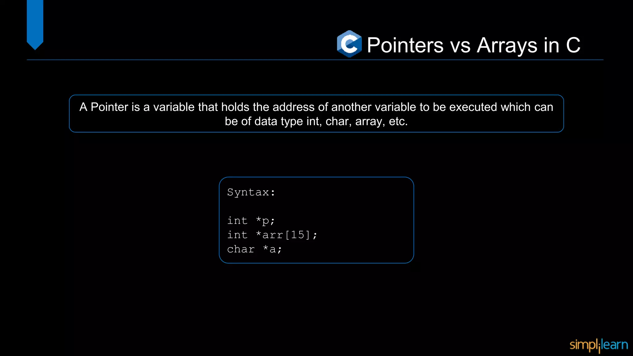 Pointers Vs Arrays | PPT