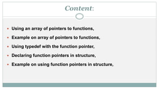 Pointer to function 2 | PPT