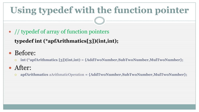 Pointer to function 2 | PPT