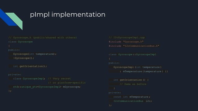 Pointer to implementation idiom | PDF | Programming Languages | Computing