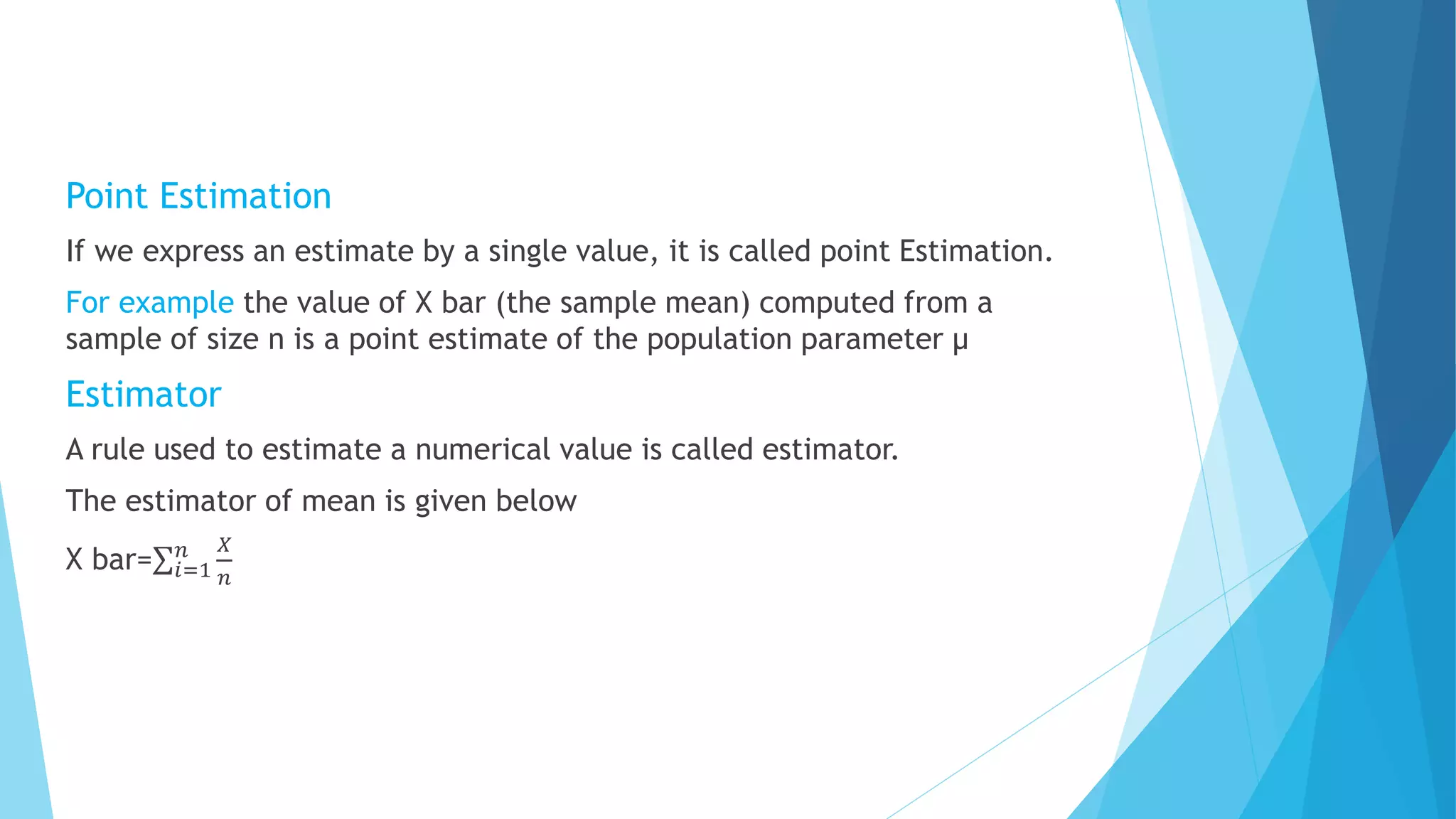 Point estimation | PPTX