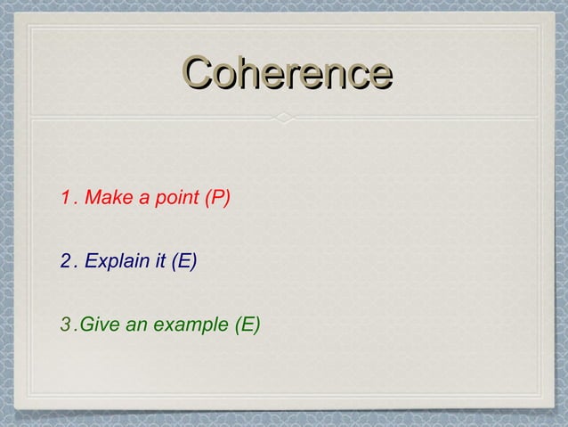 Point, Explain, Example | PPT