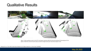 Point-GNN: Graph Neural Network for 3D Object Detection in a Point Cloud | PPT