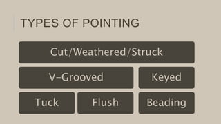 Pointing and finishing | PPTX