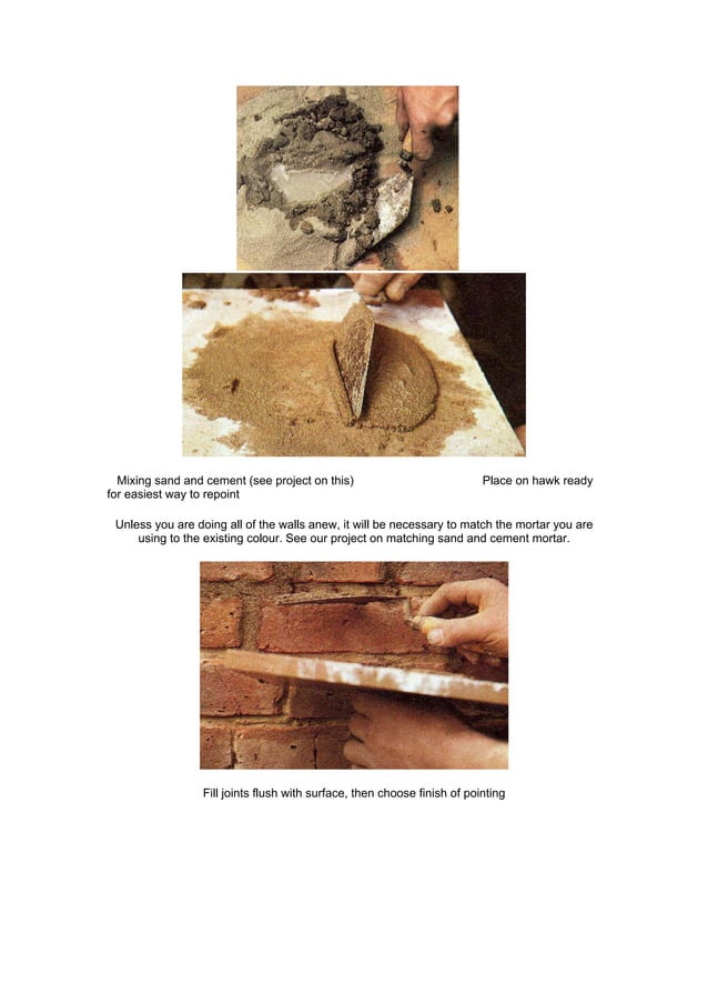 Pointing brickwork | PDF | Woodworking | Arts and Crafts