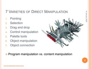 Pointing, Selecting & Direct Manipulation | PDF