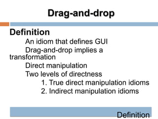 Pointing, selecting, manipulation jing & quincy | PPT