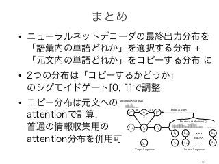 Pointing the Unknown Words | PPT