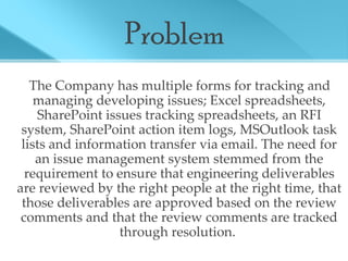 Issue Management System Software | PPT | Computer Software and ...