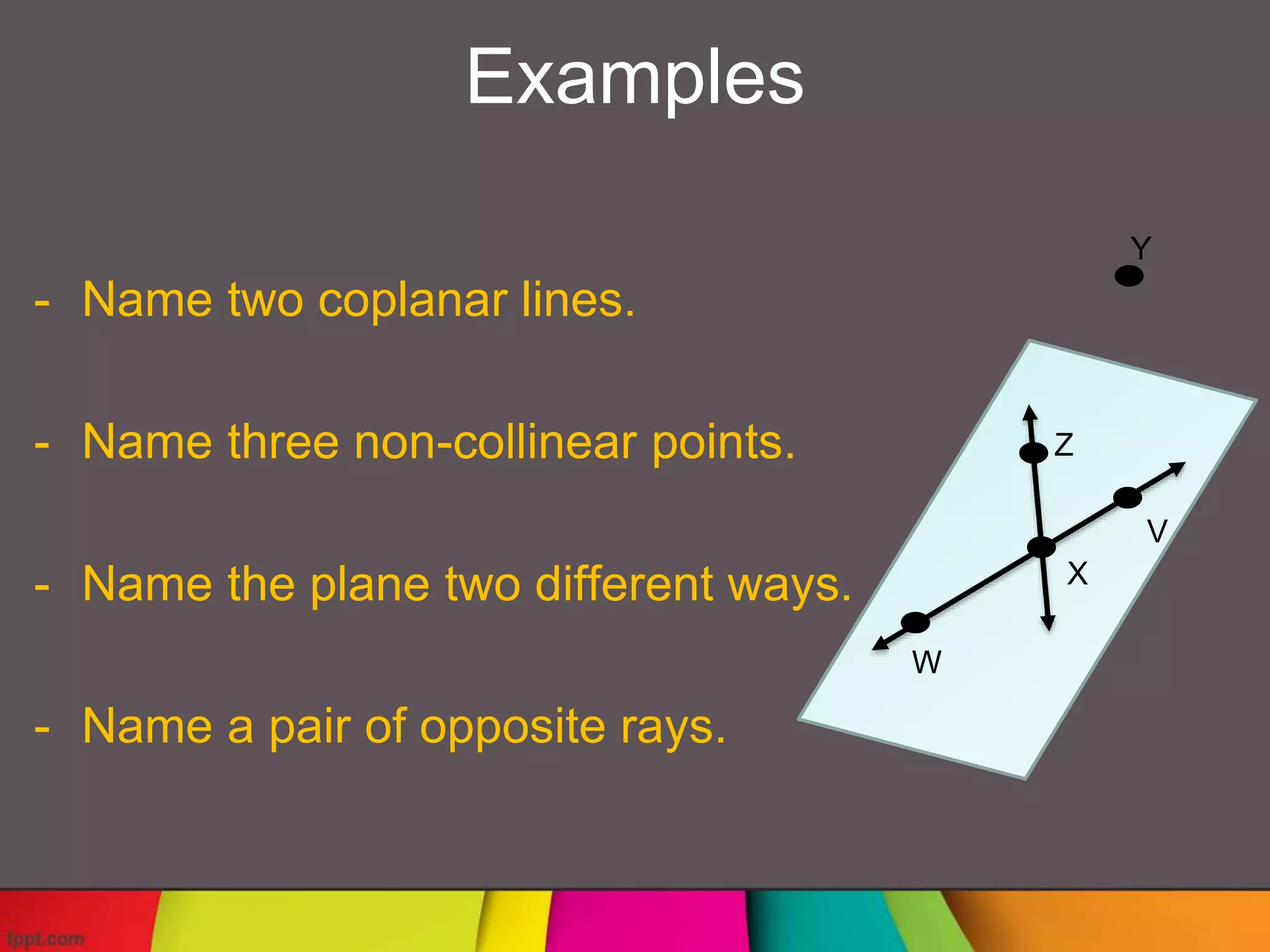 Point, Line and plane | PPTX