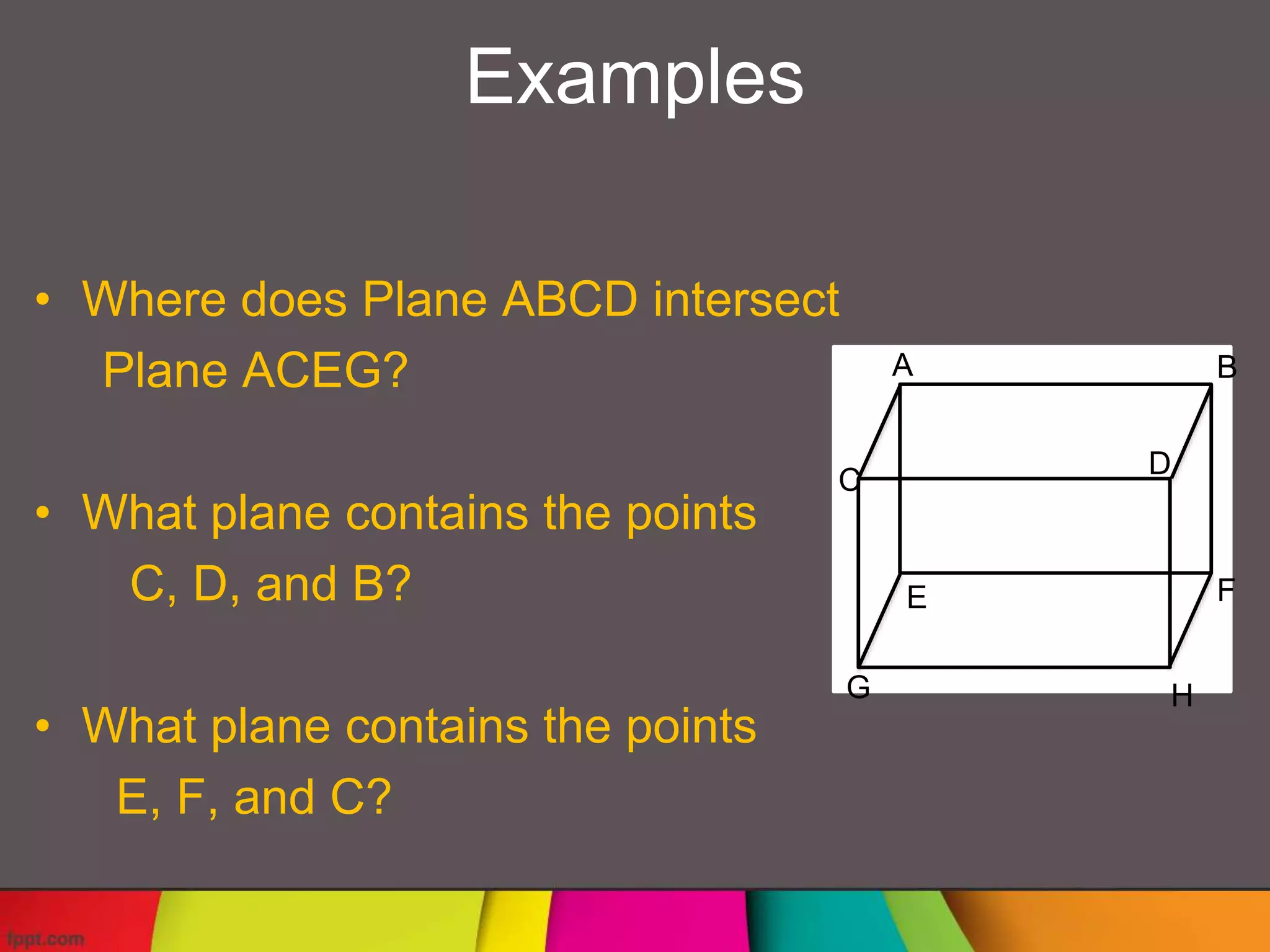 Point, Line and plane | PPTX