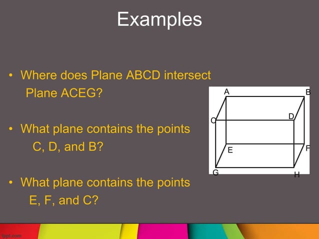 Point, Line and plane | PPTX