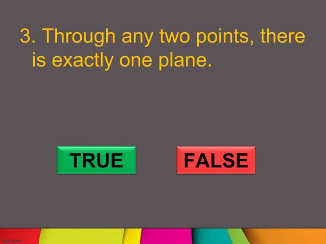 Point, Line and plane | PPTX