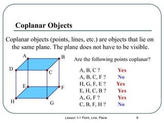 point,line,plane8 powerpoint mathematics | PPT
