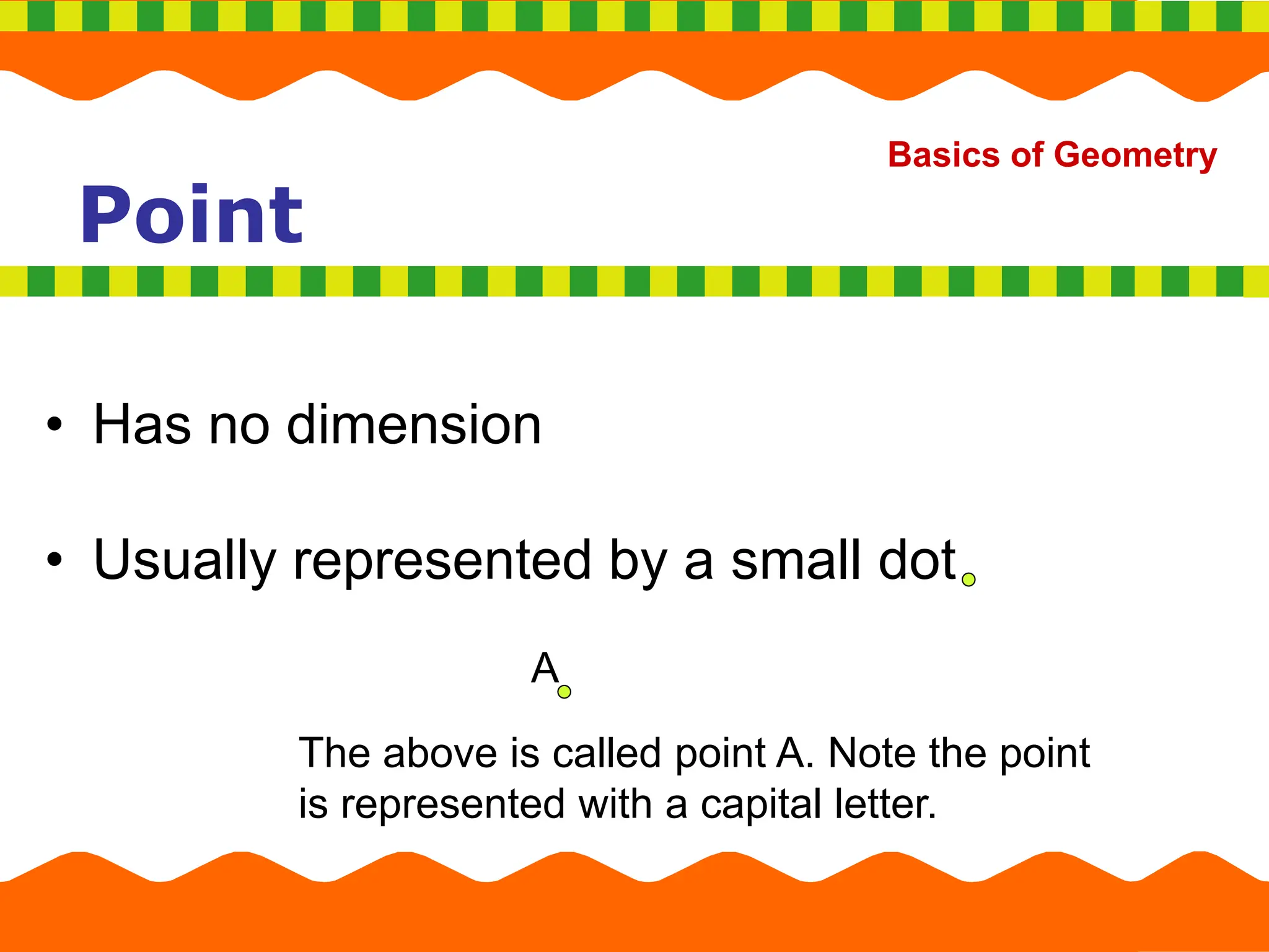 Point, line, plane. Basics of Geometry in Mathematics 7.ppt