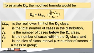 Deciles & Quartiles - Point Measures | PPTX