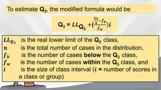 Deciles & Quartiles - Point Measures | PPTX